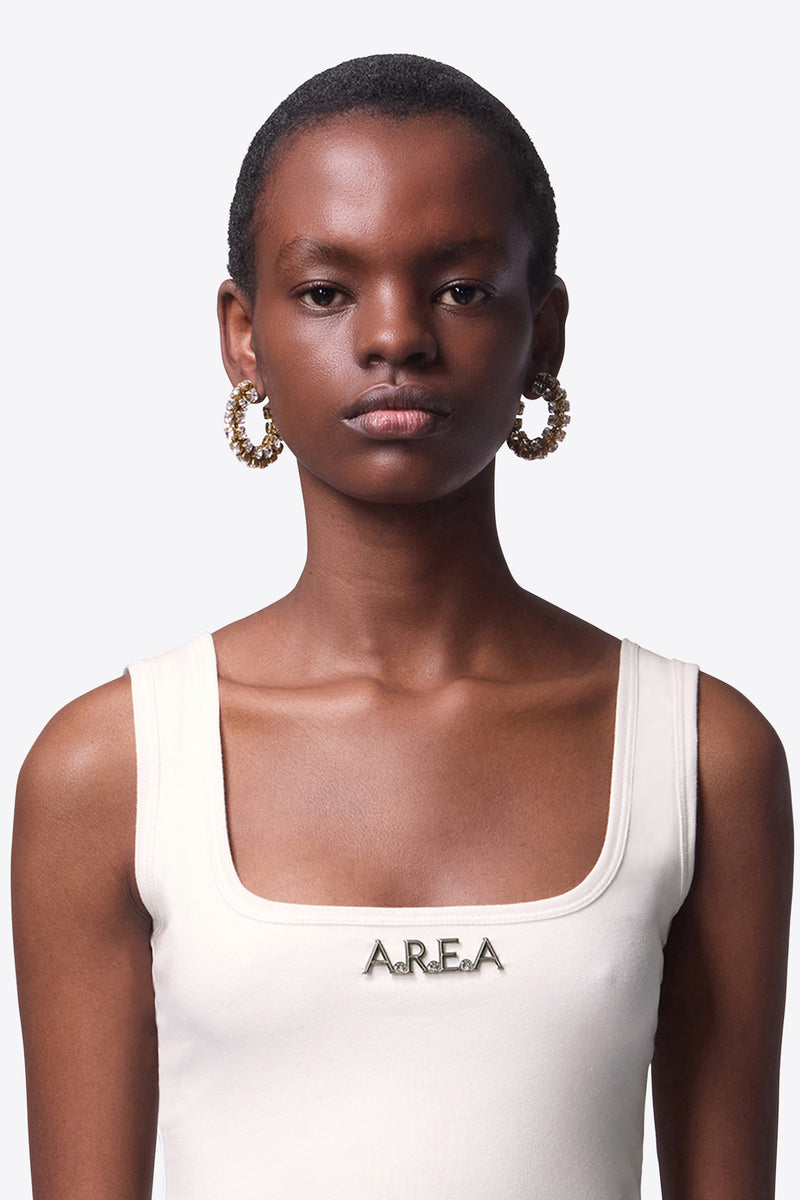 Small Crystal Hoop Earrings – AREA